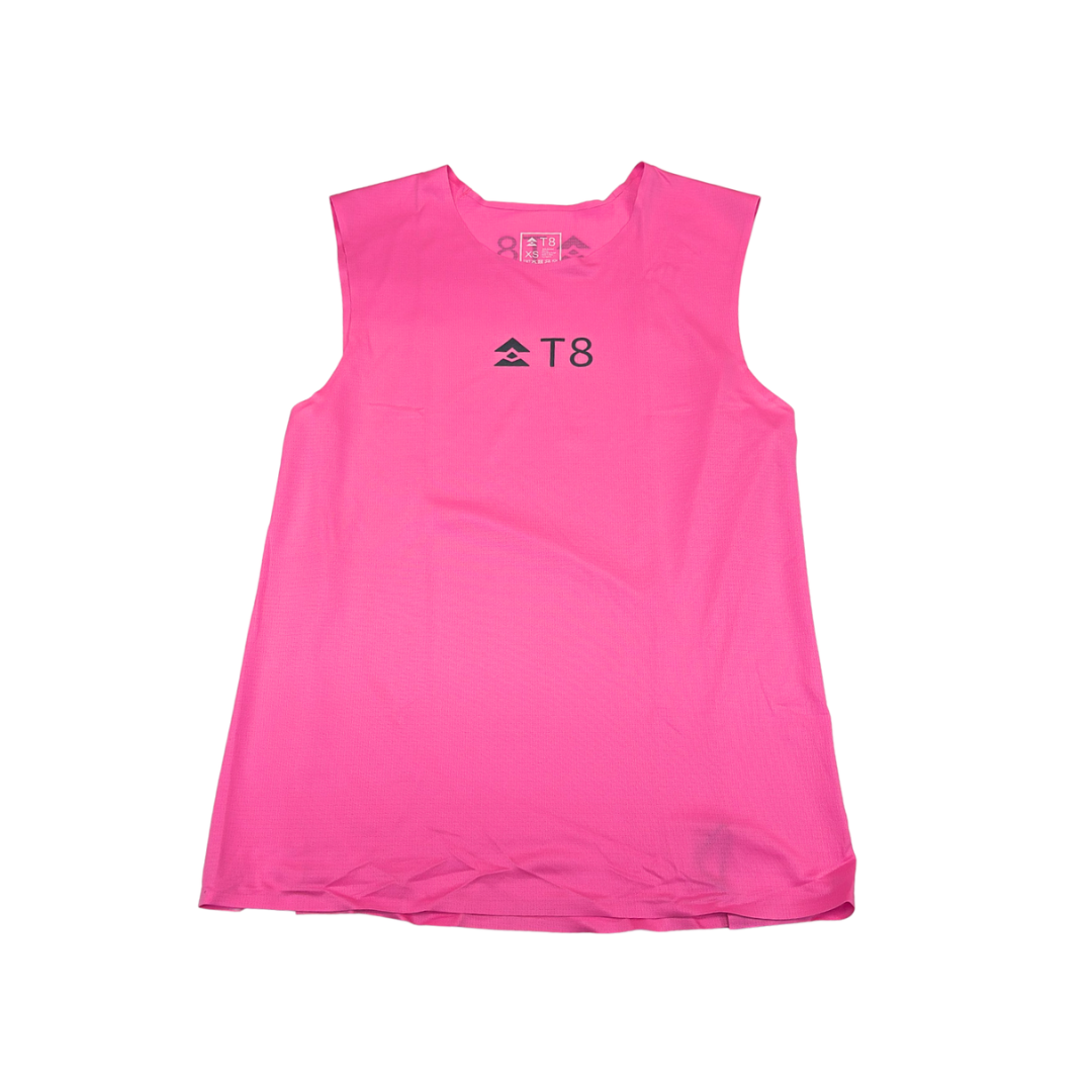 T8 Men's Trail Running Tank (Pink) T8 Cam2