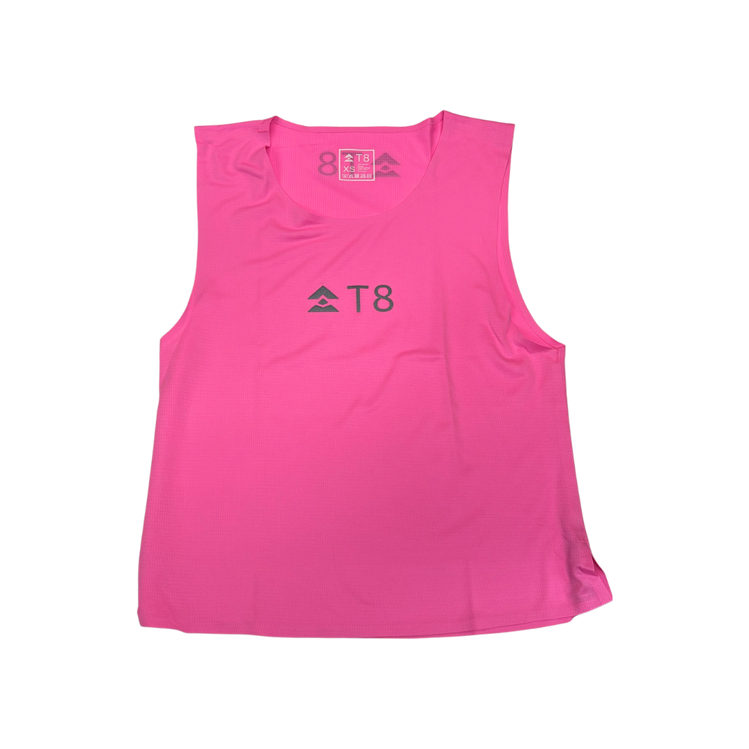 T8 Women's Trail Running Tank (Pink) T8 Cam2
