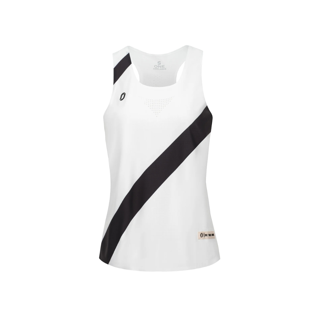 One Running Women's Victory Speed Tech Singlet Eclipse One Running Cam2